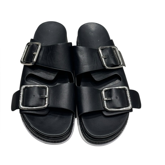 J Slides | Shoes | Womens J Slides Nyc Black White Platform Double ...